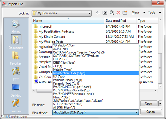 AutoCAD 2012 Ability To Import Most Manufacturing Files CADnotes