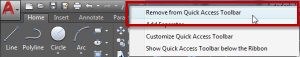 Customizing AutoCAD Quick Access Toolbar | CADnotes
