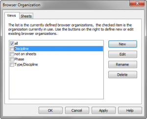 Arranging Revit Project Browser | CADnotes