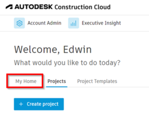 My Home on the ACC Unified Platform | CADnotes